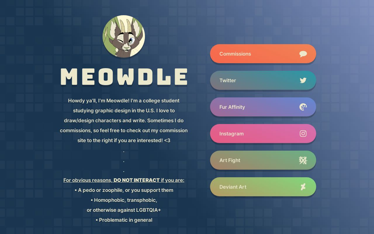 Meowdle's Carrd